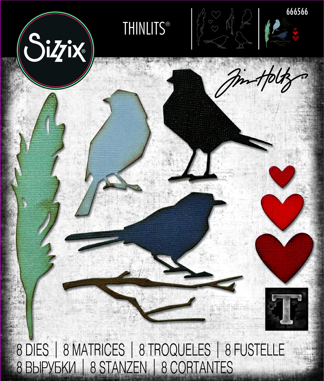 Sizzix - Thinlits - Vault Lovebirds – 10Cats