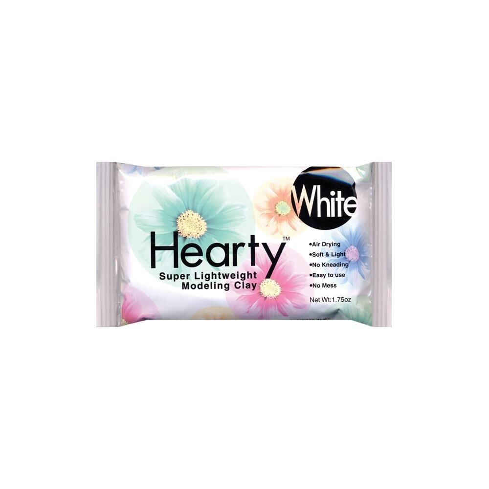 Hearty Super Lightweight Air Dry Clay 1.75 oz - 50g White – 10Cats