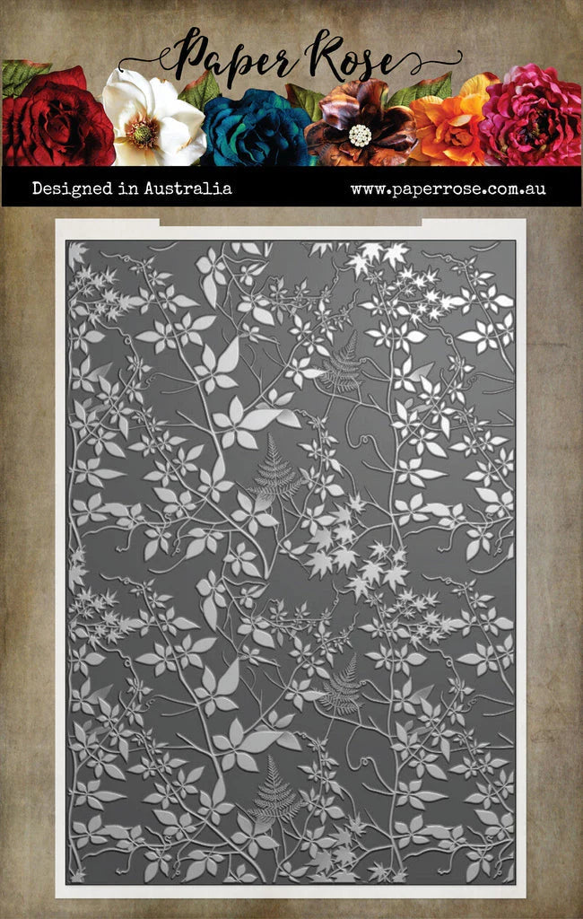 Paper Rose 3D Embossing Folder Leafy Garden – 10Cats