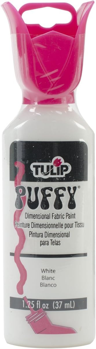 Tulip - Puffy Dimensional Fabric Paint - White – 10Cats