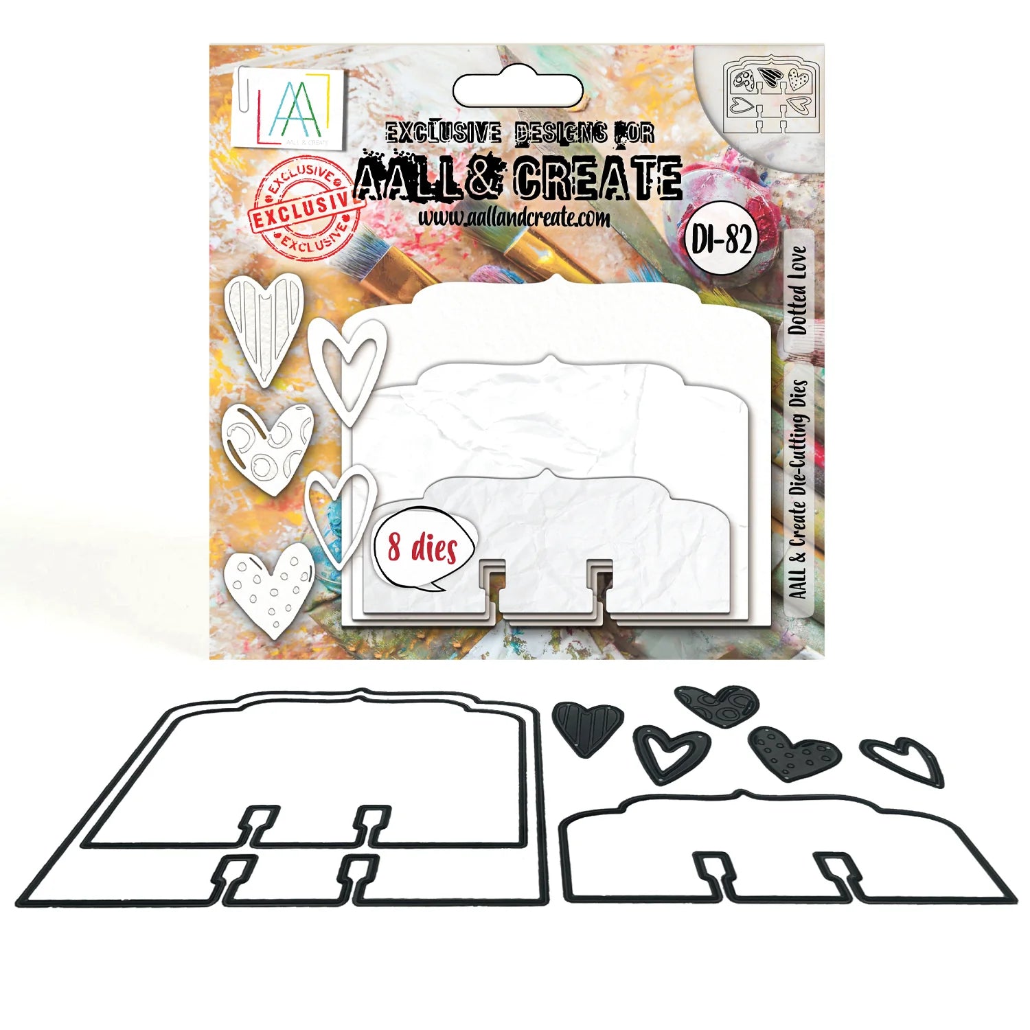 AALL & CREATE - Cutting Dies - Dotted Love # Dl-82 – 10Cats