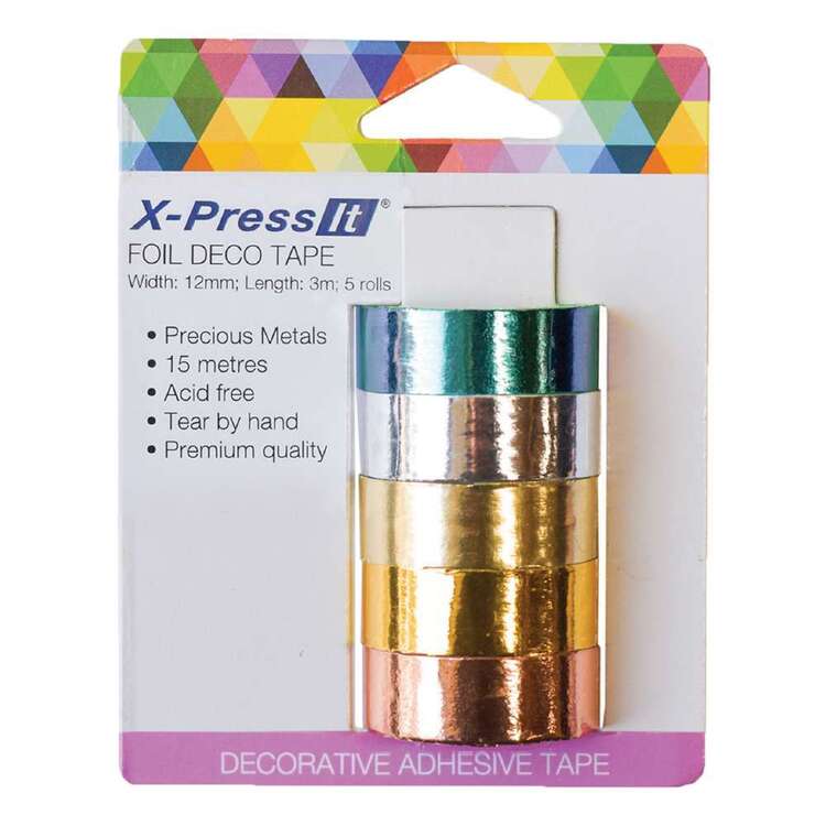 X-Press It Deco Tape Precious Metals 12mm – 10Cats