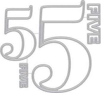 Hero Arts - Die Set - Number Five Fancy Die – 10Cats