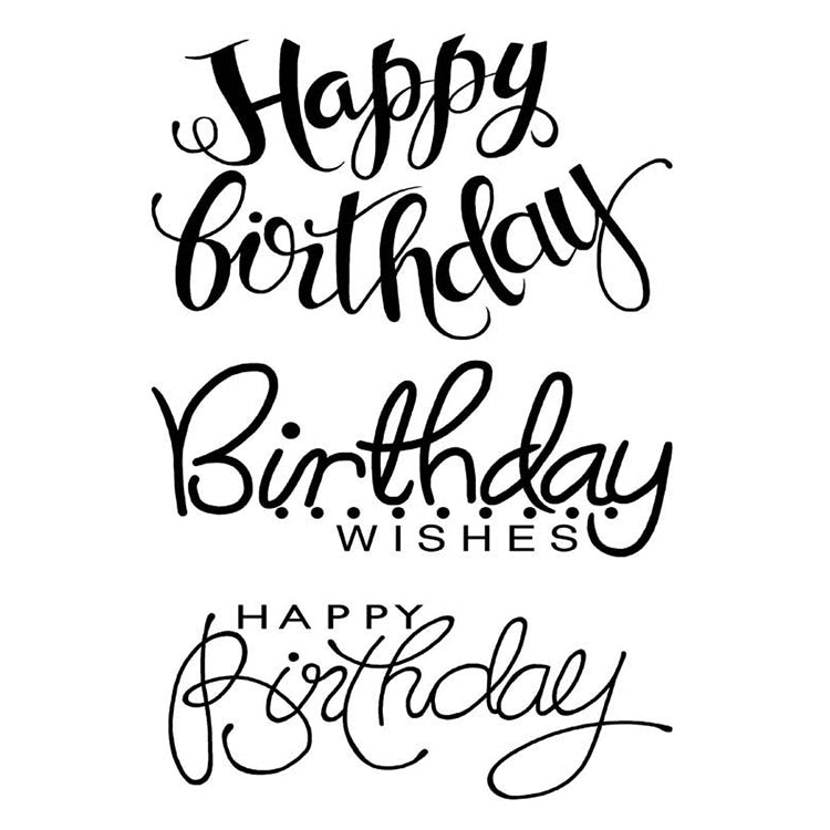 Woodware Craft Collection - Big Birthday Words – 10Cats