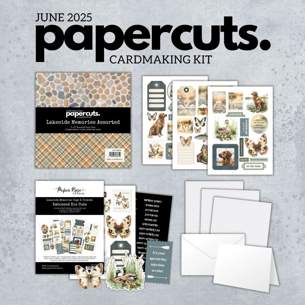 Paper Rose - Papercuts Card Making Kits - Lakeside Memories – 10Cats