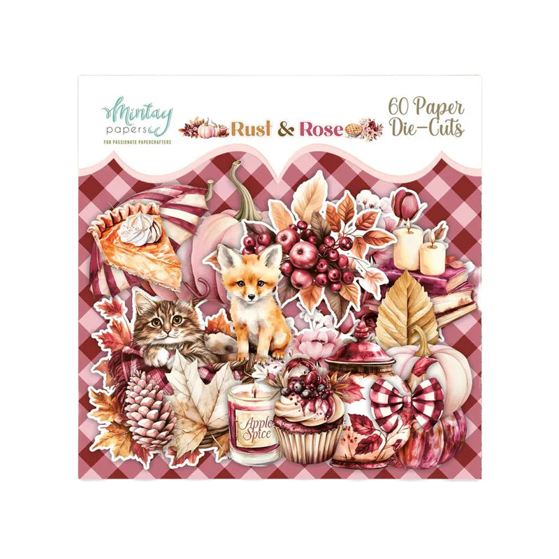 Mintay Papers - Rust & Roses 60 Diecuts – 10Cats