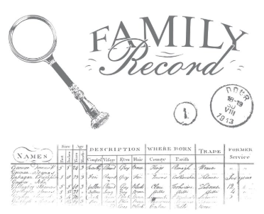 Kaszazz Rubber Stamp - Family Record (un-cut set) – 10Cats