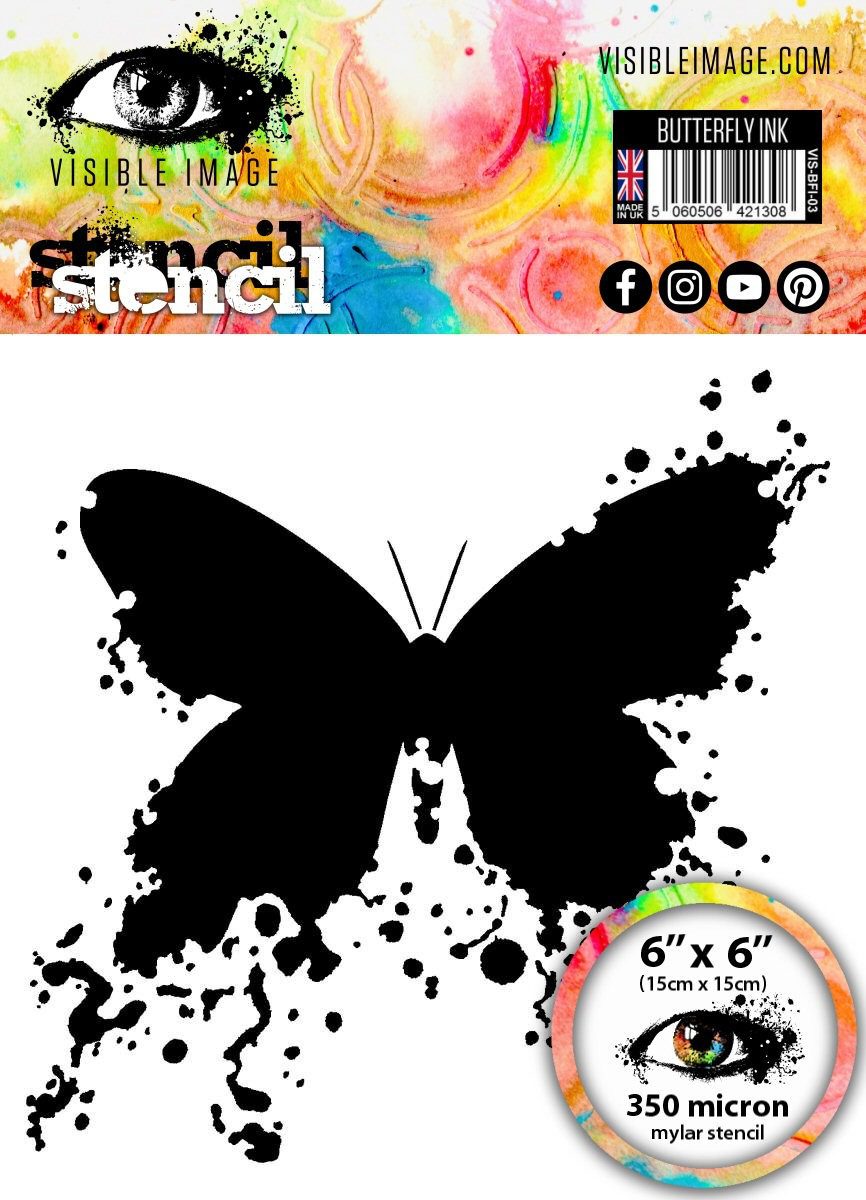 Visible Image Stencils -Butterfly Ink – 10Cats