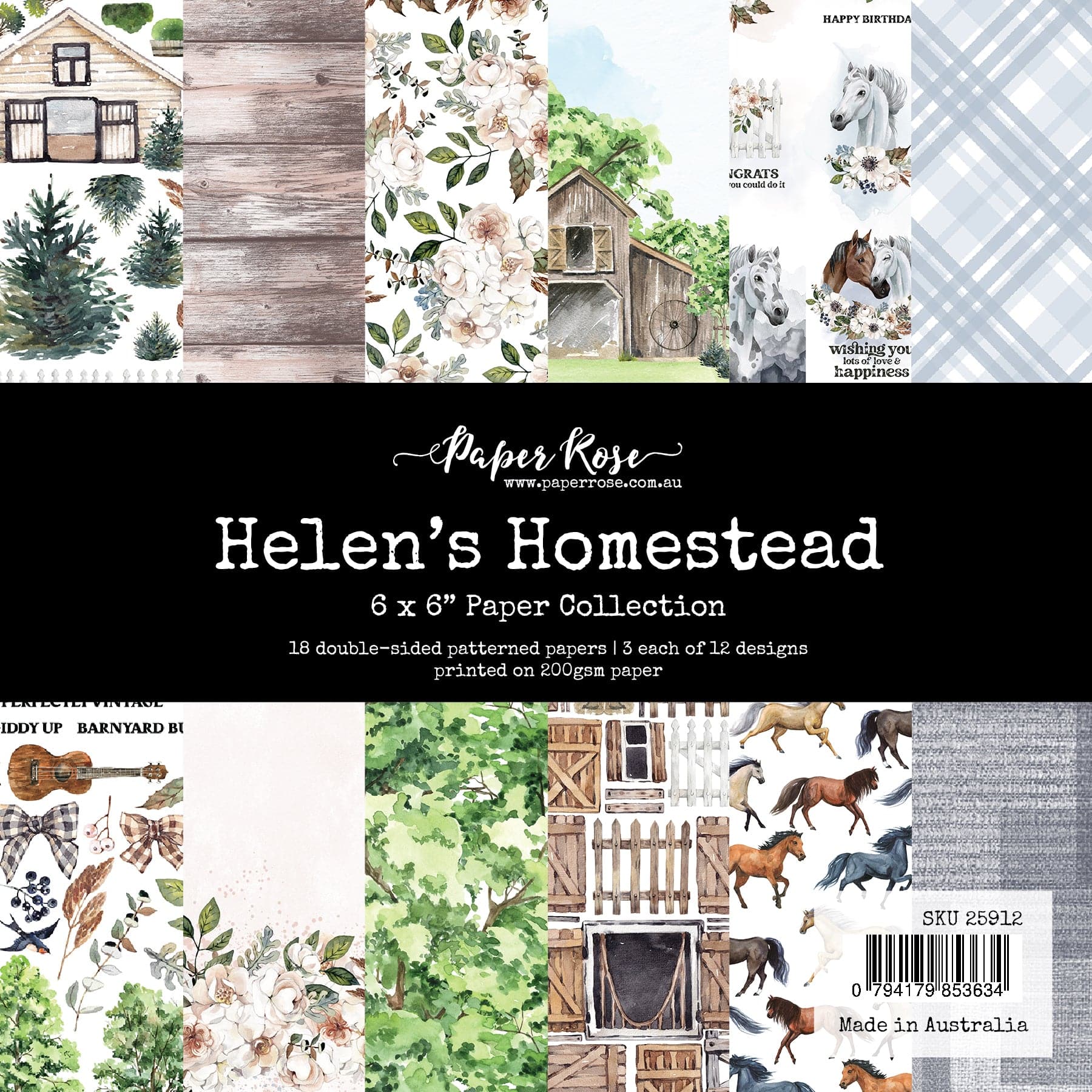 Paper Rose - Helens Homestead 6'x6'Paper Collection – 10Cats