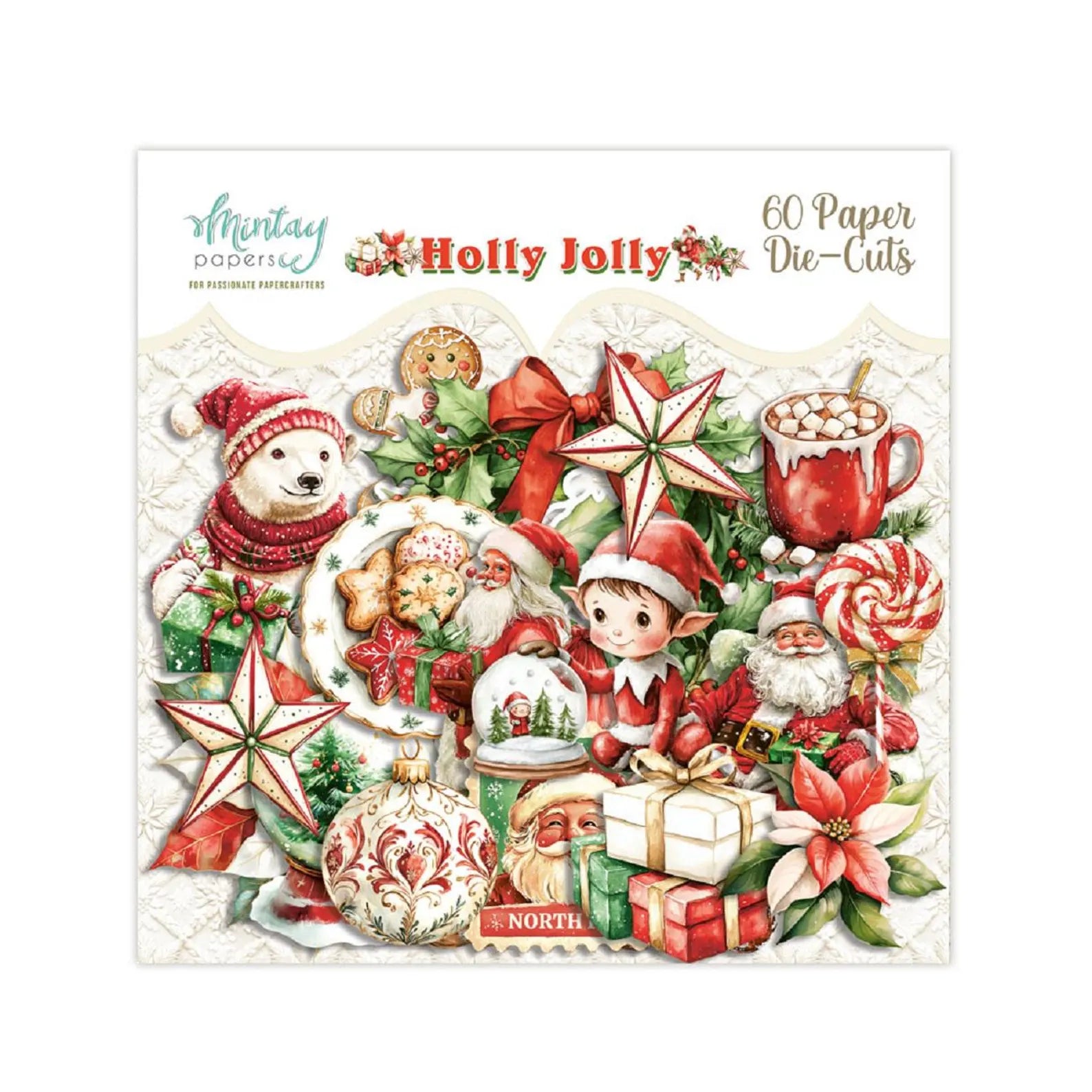 Mintay Papers - Holly Jolly 60 Diecuts set – 10Cats