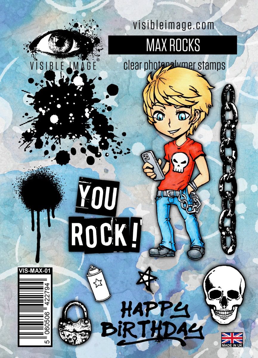 Visible Image clear stamps -Max Rocks – 10Cats