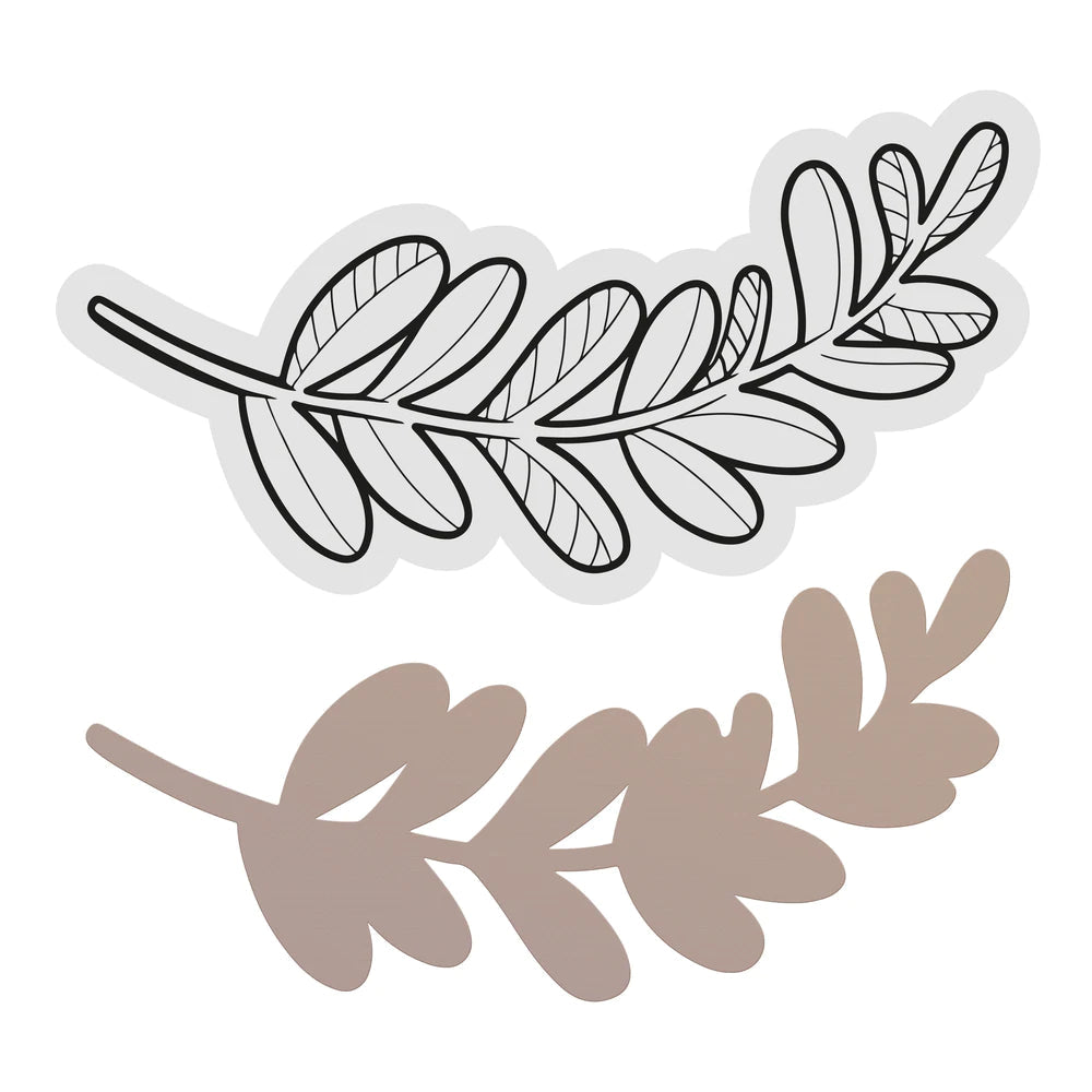 Acrylic Stamp & Die Set - Bending Branch – 10Cats