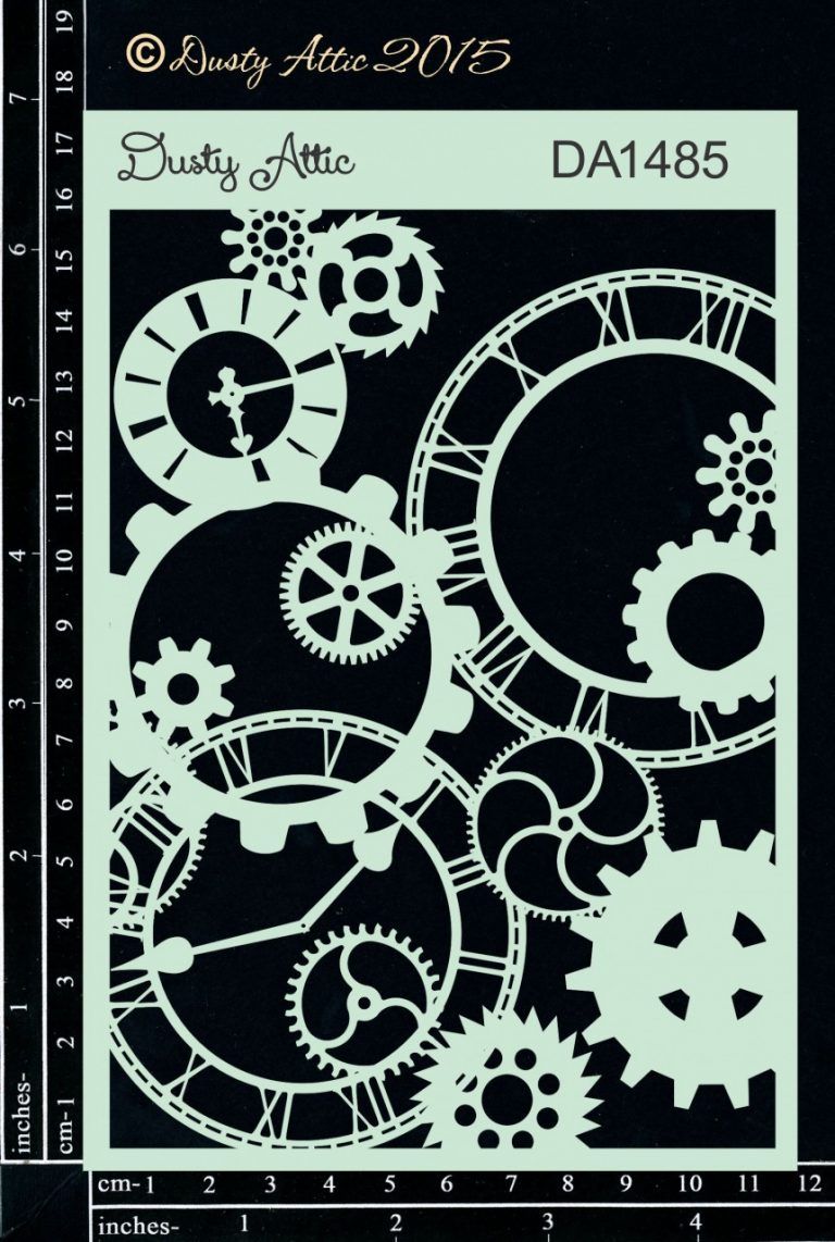 Dusty Attic - Stencil - Clockwords – 10Cats