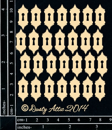 Dusty Attic - Chipboard - Mini Key Holes – 10Cats